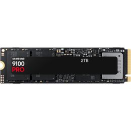 Samsung interne Gaming-SSD "9100 PRO SSD", schwarz, 2 TB, Schreibgeschwindigkeitmaximal 13400 MB/s Lesegeschwindigkeitmaximal 14700 MB/s, Festplatten