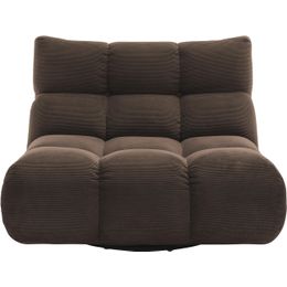 1,5-Sitzer Home Affaire "Graceland, 360 drehbarer Sessel, Breite 107cm", mocca, B:112cm H:85cm T:108cm, 95% Polyester, 5% Nylon, Sofas, mit eleganter Steppung, Rundumbezug & weicher Polsterung