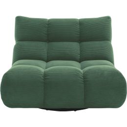 1,5-Sitzer Home Affaire "Graceland, 360 drehbarer Sessel, Breite 107cm", gr&uuml;n, B:112cm H:85cm T:108cm, 95% Polyester, 5% Nylon, Sofas, mit eleganter Steppung, Rundumbezug & weicher Polsterung