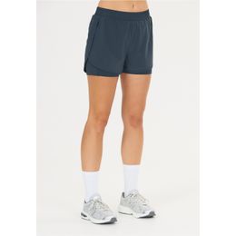 Shorts Endurance "Heddae", Damen, Gr. 44, EURO-Gr&ouml;&szlig;en, dunkelblau, 86% Polyester, 14% Elasthan, unifarben, kurz, Hosen Shorts, mit praktischer Innentight