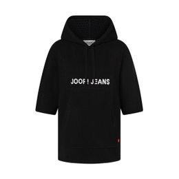 JOOP! Kapuzenpullover JOOP "Kapuli", Damen, Gr. L, schwarz, Strick, Obermaterial: 72% Viskose, 28% Polyester, oversize normal, Pullover Kapuzenpullover
