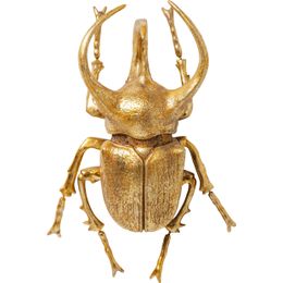 Wanddekoobjekt KARE DESIGN "Atlas Beetle Gold", gold, B:26cm H:35,5cm T:15cm, Polyresin, Wanddekoobjekte, aus Polyresin