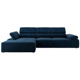 Ecksofa mit Sitzvorzug Rilasso blau Ma&szlig;e (cm): B: 296 H: 66 Sofas > Sofas nach Material > Stoffsofas &raquo; Sofa DE