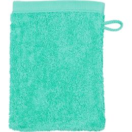 Waschhandschuh Ross "Vita 4004", blau (lagune), B:16cm L:22cm, Frottier, Handt&uuml;cher