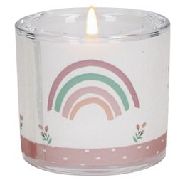 Glaswindlicht zur Taufe in Rosa - Du bist von Gott geliebt (1 St&uuml;ck)