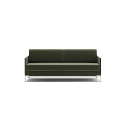 Schlafsofa HESTB&AElig;K "Hestb&aelig;k 415 3-Sitzer, Bettfunktion, Federkern, Breite 208cm", gr&uuml;n (winter moss), B:208cm H:79cm T:82cm, 100% Polyester, Sofas, Schlafsofa, Umklappbar, Querschl&auml;fer, sehr komfortabel, Stauraum