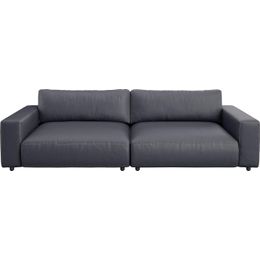 Big-Sofa Musterring "LUCIA Mega Sofa, hoher Sitzkomfort, Breite 252cm, Kontrastnaht", grau (fango bax), B:252cm H:81cm T:124cm, Flachgewebe FLORIS (100% Polyester);Flachgewebe VALMONT (60% Baumwolle/ 40% Leinen);Microfaser CRONA (100% Polyester), Sofas, Big-Sofa, in vielen Qualit&auml;ten und 4 unterschiedlichen N&auml;hten, 2,5-Sitzer