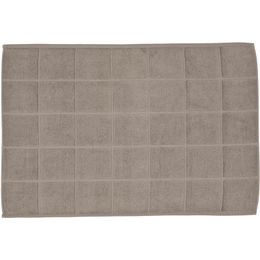 Duschmatte Ross "Duschvorleger", braun (cappuccino), H:10mm, Baumwolle, Badematten, besonders weich, Badezimmerteppich, uni