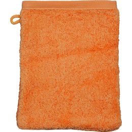 Waschhandschuh Ross "Vita 4004", orange (pfirsich), B:16cm L:22cm, Frottier, Handt&uuml;cher