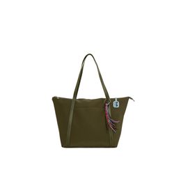 Handtasche BAGMORI "BAG mori Bag Bagmori Tote Bag", Damen, Gr. onesize, khaki, Obermaterial: 100% Polyester, Taschen Handtasche