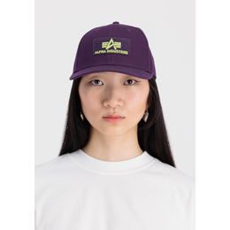 Trucker Cap Alpha Industries "Cap VLC II", Herren, Gr. onesize, lila (plum), Baumwolle, Caps
