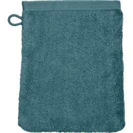 Waschhandschuh Ross "Vita 4004", blau (pazifik), B:16cm L:22cm, Frottier, Handt&uuml;cher