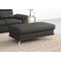 Sit & More Hocker SIT & MORE "Cabrio, B: 133 cm", braun (mokka), B:133cm H:48cm T:72cm, Hocker, Hocker, individuell zu kombinieren, Federkern
