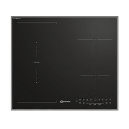 Bauknecht Flex-Induktions-Kochfeld "BS 1160P CP AL", schwarz, B:59cm H:4,3cm T:52cm, Kochfelder, Induktion - erhitzt schnell f&uuml;r z&uuml;giges und effizientes Kochen