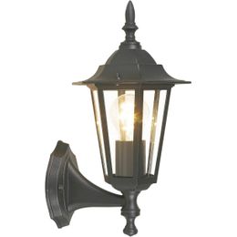 Eglo LED Wandleuchte "LATERNA 4 L16,5 x H32 x AL23 cm, spritzwassergesch&uuml;tzte Lampe", schwarz, 1, H: 32cm, 1 Stk., Leuchten, Au&szlig;en-Wandlampe Laterna 4, Lampe, E27, IP44, L16,5 x H32 x AL23 cm, LED Wandleuchte