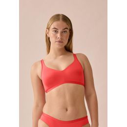 Minimizer-BH Naturana "The Thursday", Damen, Gr. 95, Cup D, chayenne, Obermaterial: 76% Polyamid, 24% Elasthan, unifarben, BHs Minimizer-BH, ohne B&uuml;gel, breite Tr&auml;ger, basic, bequem, weich, Entlastungstr&auml;ger