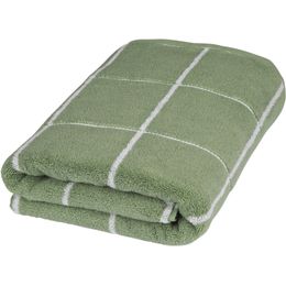 Duschtuch Ross "&Uuml;berkaro 9032", gr&uuml;n (piniengr&uuml;n), B:75cm L:140cm, Frottier, Baumwolle, Handt&uuml;cher, 100% Baumwolle, kariert, in modischen Karo Farben