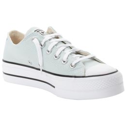 Sneaker Converse "CHUCK TAYLOR ALL STAR LIFT PLATFORM", Damen, Gr. 41, you dew you, wei&szlig;, schwarz, Textil, Schuhe Sneaker