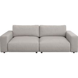 Big-Sofa Musterring "LUCIA Mega Sofa, hoher Sitzkomfort, Breite 252cm, Kontrastnaht", beige (beige bax), B:252cm H:81cm T:124cm, Flachgewebe FLORIS (100% Polyester);Flachgewebe VALMONT (60% Baumwolle/ 40% Leinen);Microfaser CRONA (100% Polyester), Sofas, Big-Sofa, in vielen Qualit&auml;ten und 4 unterschiedlichen N&auml;hten, 2,5-Sitzer