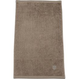 G&auml;stehandt&uuml;cher Ross "Vita 4004", braun (cappuccino), B:30cm L:50cm, Frottier, Obermaterial: 100% Baumwolle, Handt&uuml;cher, Bestickung Ross-Emblem