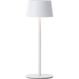 Brilliant LED Au&szlig;en-Tischleuchte "Viani", wei&szlig;, 1, &Oslash; 9cm H: 25cm, 1 Stk., Leuchten, Kabellos, Solar & USB, H 25 cm, 170 lm, h&ouml;henverstellbar, 3000 K