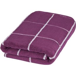 Duschtuch Ross "&Uuml;berkaro 9032", pink (fuchsia), B:75cm L:140cm, Frottier, Baumwolle, Handt&uuml;cher, 100% Baumwolle, kariert, in modischen Karo Farben