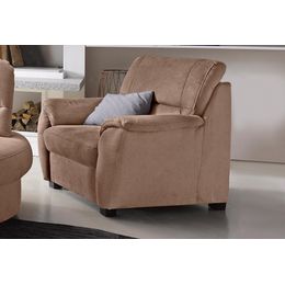Sit & More Sessel SIT & MORE "Pandora", braun, B:103cm H:91cm T:90cm, Luxus-Microfaser ALTARA NUBUCK (100% Polyester);Luxus-Microfaser (100% Polyester);Luxus-Microfaser ALTARA NUBUCK (100% Polyester), Sessel, Sessel