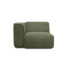 Sessel OTTO HOME "Sofa-Eckelement, Ma&szlig;e B/T/H: 109/97/46 cm", gr&uuml;n, B:109cm H:70cm T:97cm, Struktur fein (100% Polyester);Samtoptik (100% Polyester);Samtcord (92% Polyester, 8% Polyamid), Sessel, Sessel, als Modul oder separat verwendbar, f&uuml;r individuelle Zusammenstellung