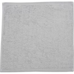Seiftuch Ross "Vita 4004", silber (silberfarben), B:30cm L:30cm, Frottier, Handt&uuml;cher