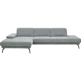 Recamiere DIE PLANBAR "MP-IN20126 L-Form mit Kaltschaum-Polsterung", blau (ocean), B:328cm H:82cm T:190cm, 100% Polyester, Sofas, Recamiere, mit Kopfteilverstellung, optional Sitztiefen- & Armteilverstellung