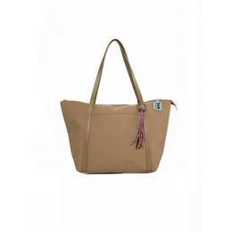 Handtasche BAGMORI "BAG mori Bag Bagmori Tote Bag", Damen, Gr. onesize, mink, Obermaterial: 100% Polyester, Taschen Handtasche