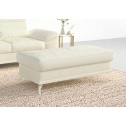 Sit & More Hocker SIT & MORE "Cabrio, B: 133 cm", wei&szlig; (altwei&szlig;), B:133cm H:48cm T:72cm, Hocker, Hocker, individuell zu kombinieren, Federkern