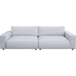 Big-Sofa Musterring "LUCIA Mega Sofa, hoher Sitzkomfort, Breite 252cm, Kontrastnaht", wei&szlig; (snow bax), B:252cm H:81cm T:124cm, Flachgewebe FLORIS (100% Polyester);Flachgewebe VALMONT (60% Baumwolle/ 40% Leinen);Microfaser CRONA (100% Polyester), Sofas, Big-Sofa, in vielen Qualit&auml;ten und 4 unterschiedlichen N&auml;hten, 2,5-Sitzer
