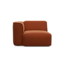Sessel OTTO HOME "Sofa-Eckelement, Ma&szlig;e B/T/H: 109/97/46 cm", braun (messing), B:109cm H:70cm T:97cm, Struktur fein (100% Polyester);Samtoptik (100% Polyester);Samtcord (92% Polyester, 8% Polyamid), Sessel, Sessel, als Modul oder separat verwendbar, f&uuml;r individuelle Zusammenstellung