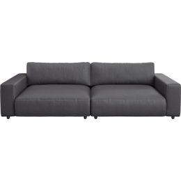 Big-Sofa Musterring "LUCIA Mega Sofa, hoher Sitzkomfort, Breite 252cm, Kontrastnaht", grau (elephant puro), B:252cm H:81cm T:124cm, Flachgewebe FLORIS (100% Polyester);Flachgewebe VALMONT (60% Baumwolle/ 40% Leinen);Microfaser CRONA (100% Polyester), Sofas, Big-Sofa, in vielen Qualit&auml;ten und 4 unterschiedlichen N&auml;hten, 2,5-Sitzer