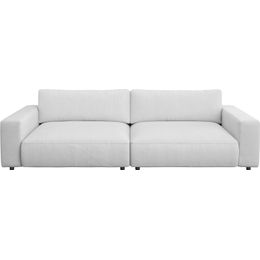 Big-Sofa Musterring "LUCIA Mega Sofa, hoher Sitzkomfort, Breite 252cm, Kontrastnaht", wei&szlig; (wei&szlig; puro), B:252cm H:81cm T:124cm, Flachgewebe FLORIS (100% Polyester);Flachgewebe VALMONT (60% Baumwolle/ 40% Leinen);Microfaser CRONA (100% Polyester), Sofas, Big-Sofa, in vielen Qualit&auml;ten und 4 unterschiedlichen N&auml;hten, 2,5-Sitzer