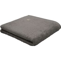 Handt&uuml;cher Ross "Vita 4004", grau (flanell), B:50cm L:100cm, Frottier, Obermaterial: 100% Baumwolle, Handt&uuml;cher, Bestickung Ross-Emblem