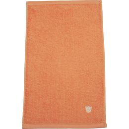 G&auml;stehandt&uuml;cher Ross "Vita 4004", orange (pfirsich), B:30cm L:50cm, Frottier, Obermaterial: 100% Baumwolle, Handt&uuml;cher, Bestickung Ross-Emblem