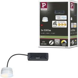 Paulmann LED Einbauleuchte "LED Modul Einbauleuchte Tunable White Coin 50mm Satin", wei&szlig;, 1, &Oslash; 5cm H: 2,9cm, 1 Stk., Leuchten, Memoryfunktion, Dimmer, Smart Home