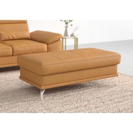 Sit & More Hocker SIT & MORE "Cabrio, B: 133 cm", gelb (curry), B:133cm H:48cm T:72cm, Hocker, Hocker, individuell zu kombinieren, Federkern