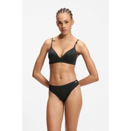 Tanga HUGO UNDERWEAR "SHADOW", Damen, Gr. L, schwarz 001, Webqualit&auml;t, Obermaterial: 83% Polyamid, 17% Elasthan, k&ouml;rpernah, Unterhosen Tanga