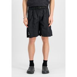 Shorts Alpha Industries "Nylon Cargo Short", Herren, Gr. L, Normalgr&ouml;&szlig;en, schwarz, Obermaterial: 100% Nylon, Hosen Shorts