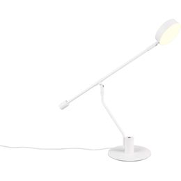Trio LEUCHTEN LED Schreibtischlampe "MANDURO, LED Tischleuchte Leseleuchte 6W 560 Lumen CCT dimmbar", wei&szlig; matt, 1, &Oslash; 17cm H: 64cm, 1 Stk., Leuchten, 2700-6500K warmwei&szlig; bis kaltwei&szlig; und per Touch stufenlos dimmbar, LED Schreibtischlampe