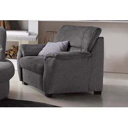 Sit & More Sessel SIT & MORE "Pandora", grau (anthrazit), B:103cm H:91cm T:90cm, Luxus-Microfaser ALTARA NUBUCK (100% Polyester);Luxus-Microfaser (100% Polyester);Luxus-Microfaser ALTARA NUBUCK (100% Polyester), Sessel, Sessel