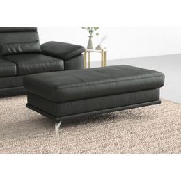 Sit & More Hocker SIT & MORE "Cabrio, B: 133 cm", grau (anthrazit), B:133cm H:48cm T:72cm, Hocker, Hocker, individuell zu kombinieren, Federkern