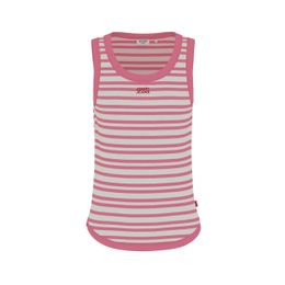 JOOP! Tanktop JOOP "Tiani", Damen, Gr. M, medium pink, Rippware, Obermaterial: 94% Baumwolle, 6% Elasthan, geringelt, regular fit, Rundhals, Tops Tanktop, im Streifendesign