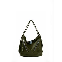 Handtasche BAGMORI "BAG mori Bag Bagmori Bag Bag", Damen, Gr. onesize, gr&uuml;n (khaki), Obermaterial: 100% Polyethylen, Taschen Handtasche