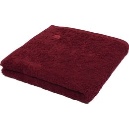Handt&uuml;cher Ross "Vita 4004", rot (marsala), B:50cm L:100cm, Frottier, Obermaterial: 100% Baumwolle, Handt&uuml;cher, Bestickung Ross-Emblem