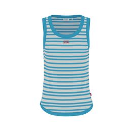 JOOP! Tanktop JOOP "Tiani", Damen, Gr. M, turquioseaqua, Rippware, Obermaterial: 94% Baumwolle, 6% Elasthan, regular fit, Rundhals, Tops Tanktop, im Streifendesign