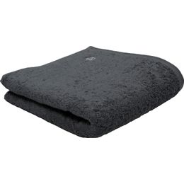 Handt&uuml;cher Ross "Vita 4004", grau (graphit), B:50cm L:100cm, Frottier, Obermaterial: 100% Baumwolle, Handt&uuml;cher, Bestickung Ross-Emblem